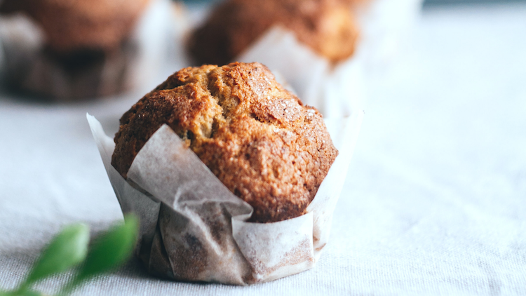 Healthy Banana Peanut Butter Muffins - Ayurveda with Rebecca