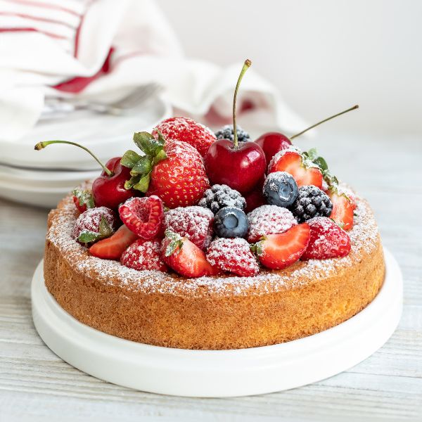 Almond Flour Cake with Lemon & Cardamom - Ayurveda with Rebecca